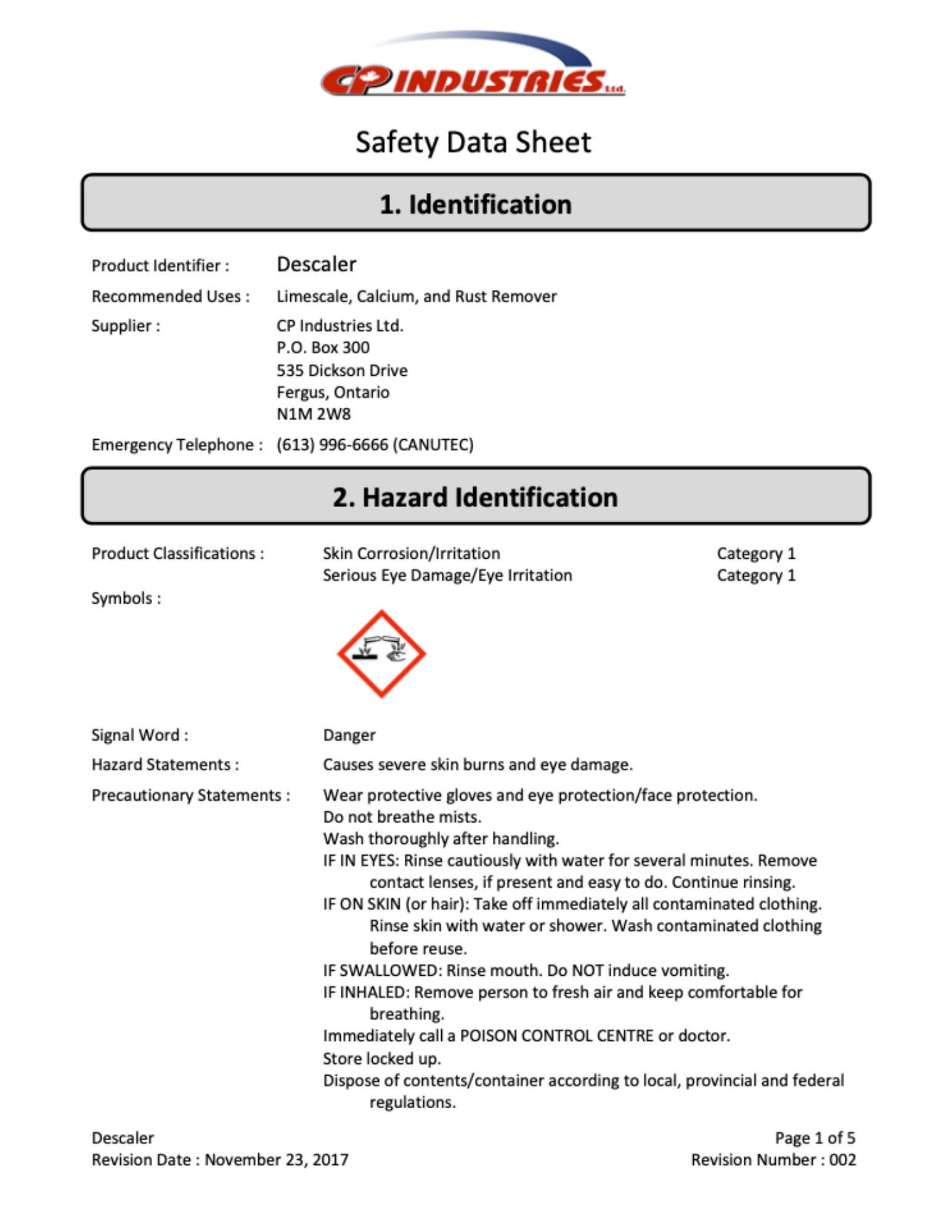 Safety Data Sheets ReThink BioClean Safety Data Sheets ReThink BioClean